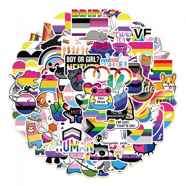 Pride Stickers 100 Pieces - PRIDE-SHOP LGBTQIA